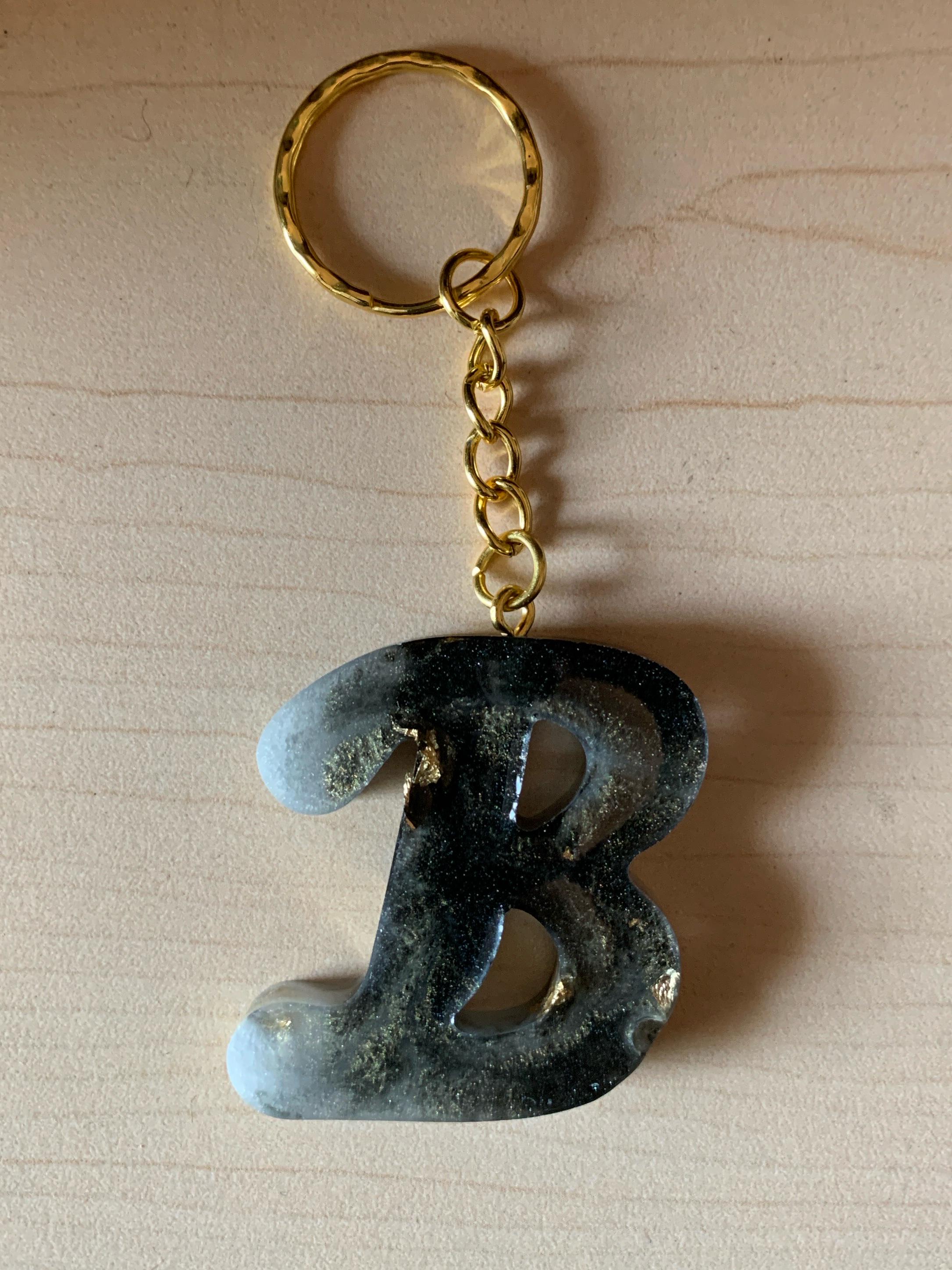 Letter B Keychain - Etsy