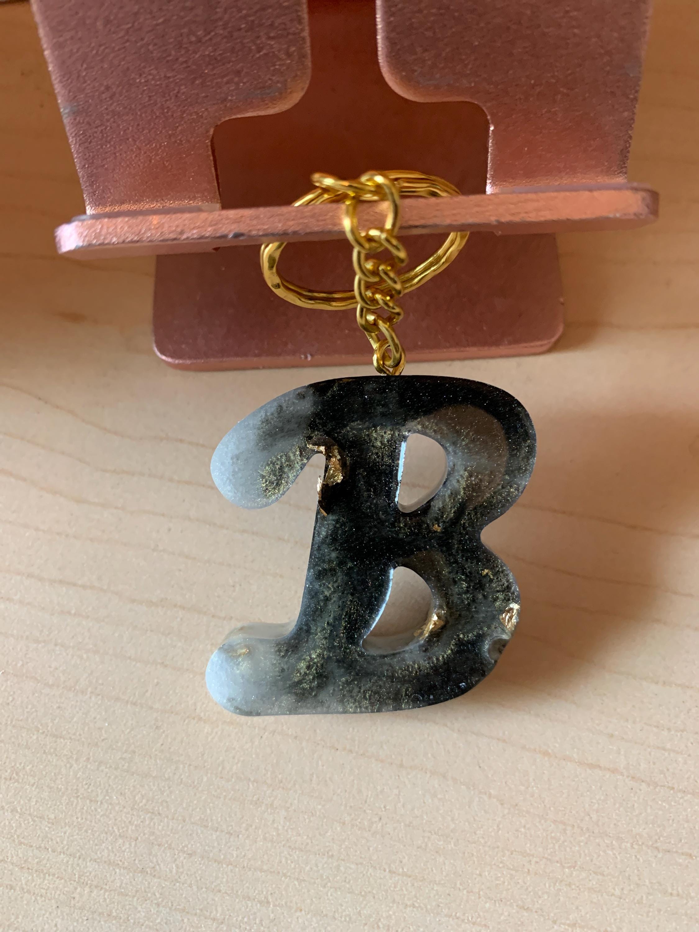 Letter B Keychain - Etsy