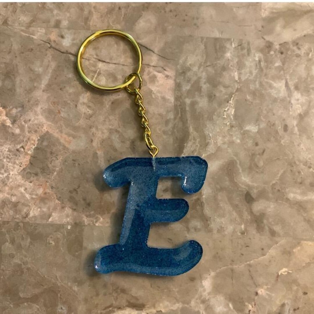 Letter E Keychain - Etsy