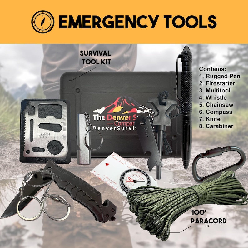72 Hour Survival Backpack Kit: Emergency Bug Out Bag, First Aid, 2 ...
