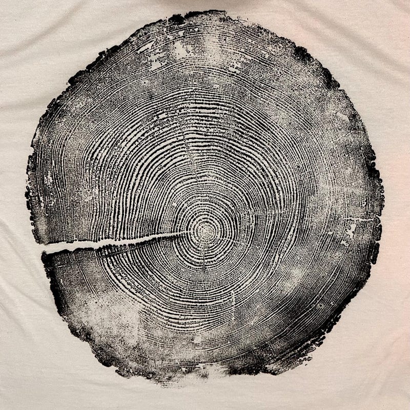 Tree Rings Print Shirt - Etsy