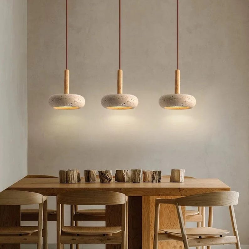 Stone Pendant Light, Light Fixtures , Hanging Lamp,living Room Decor ...