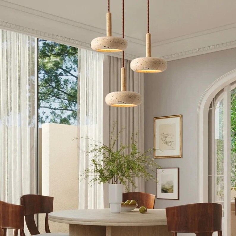 Stone Pendant Light, Light Fixtures , Hanging Lamp,living Room Decor ...