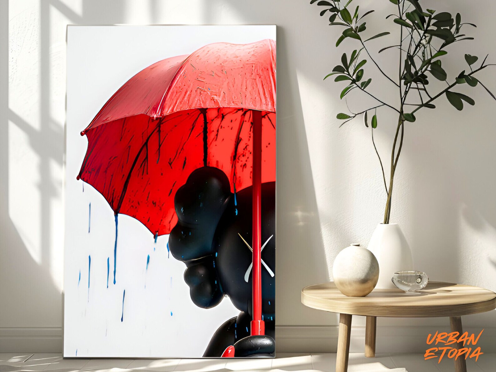 Colorful KAWS Red Umbrella Poster Digital Download for 2 Prints ...