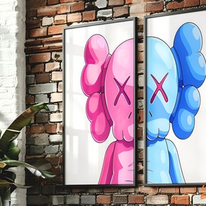 Colorful Vibrant Kaws Collage Poster - Digital Download for 2 Prints ...