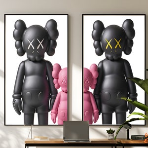 Vibrant KAWS Family Collage Print - Digital Download for 2 Prints ...
