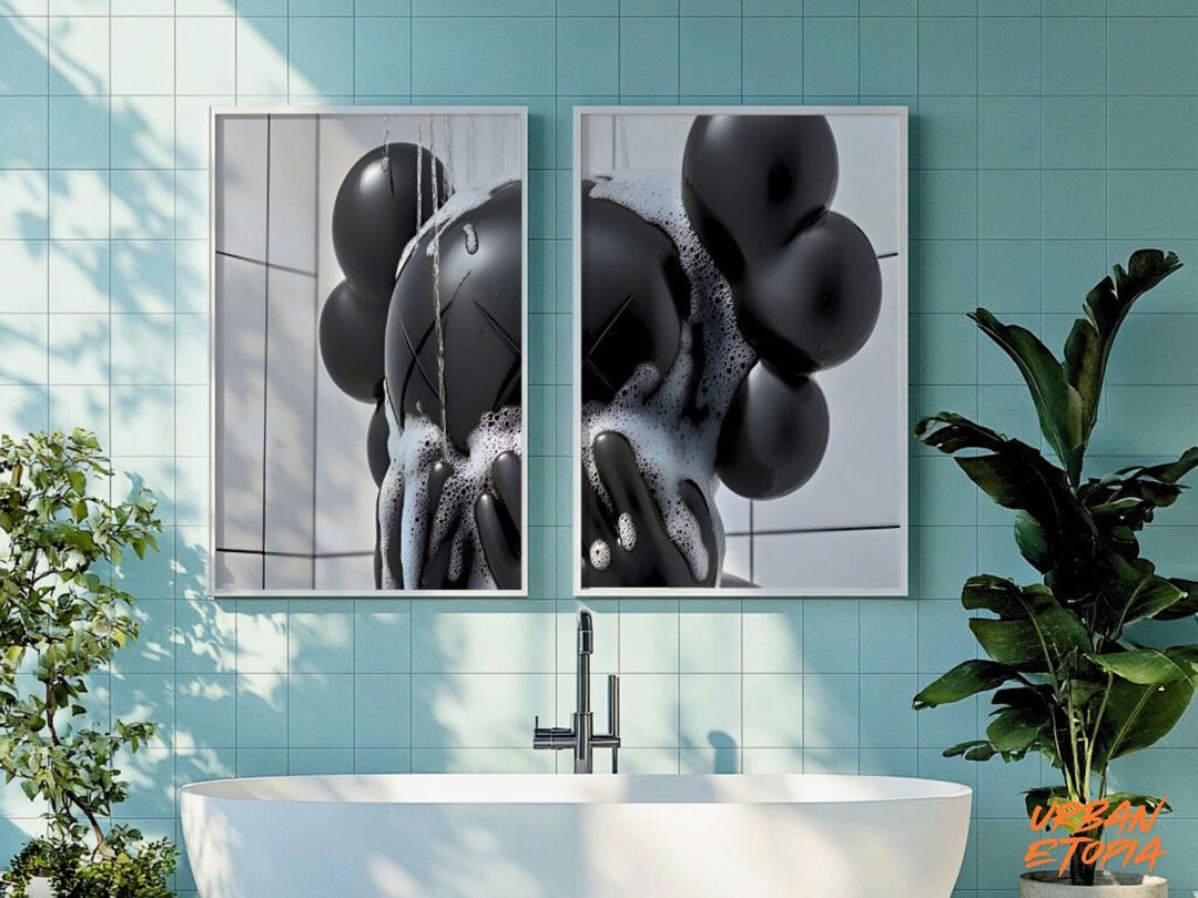 Kaws Hypebeast Art Poster: Shower Collage Print (digital Download) - Etsy