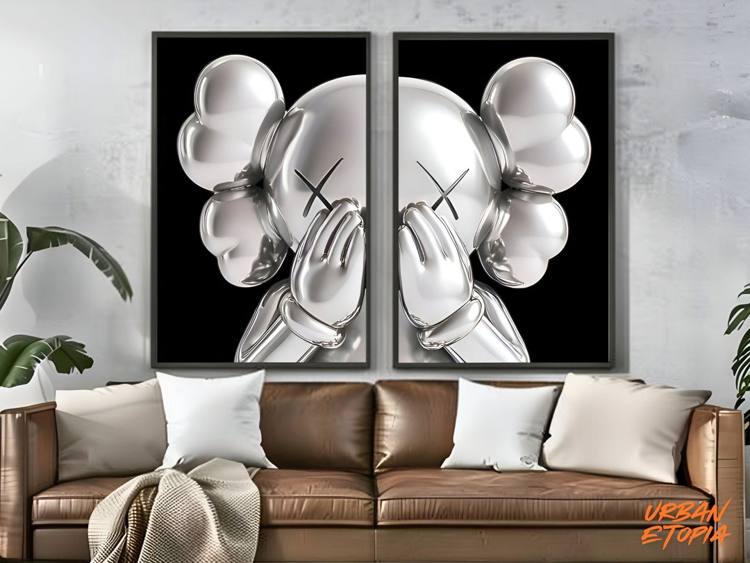 Silver Kaws Collage Art Print: Hypebeast Figure (digital Download) - Etsy