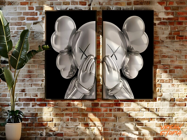 Silver Kaws Collage Art Print: Hypebeast Figure (digital Download) - Etsy