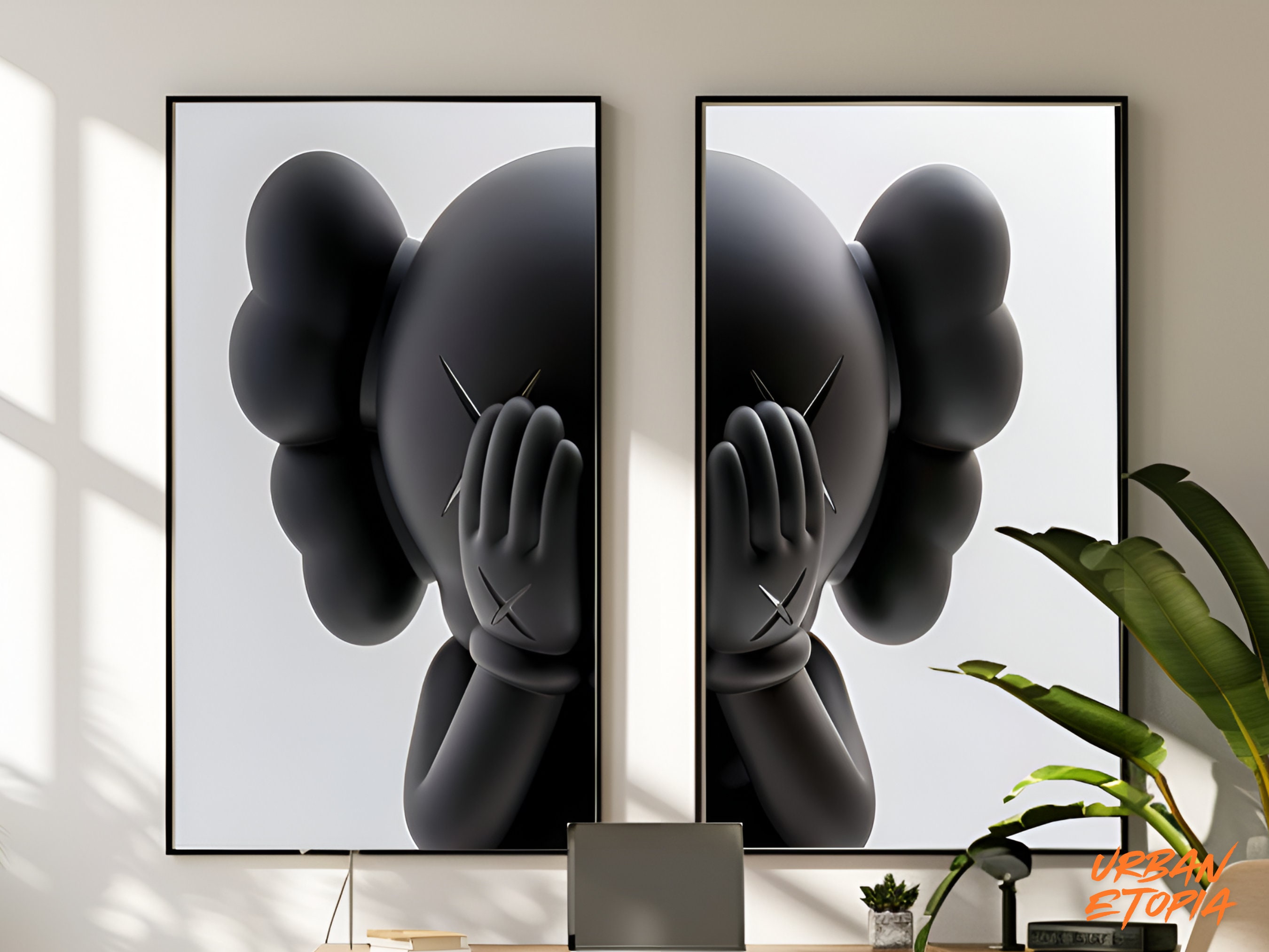 Unique Pop Kaws Collage Poster Digital Download for 2 Prints Instant ...