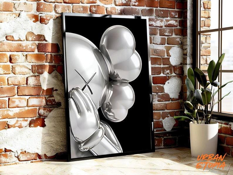 Silver Kaws Collage Art Print: Hypebeast Figure (digital Download) - Etsy