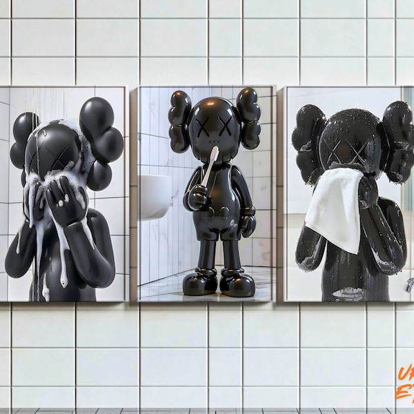 Kaws Bedroom Wall Art - Etsy