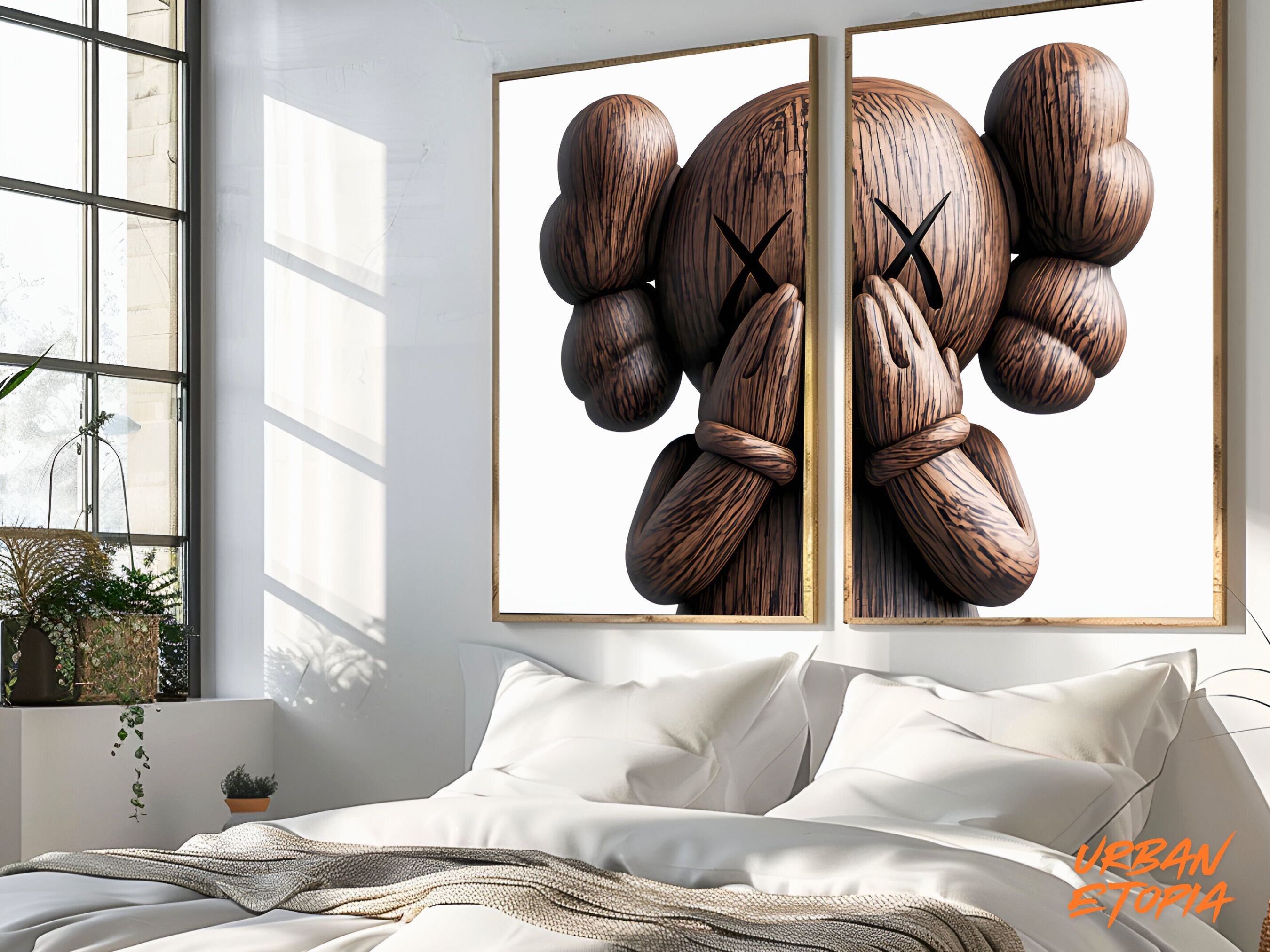 Kaws Wood Sculpture Collage Poster Digital Download for 2 Prints ...