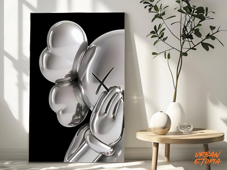 Silver Kaws Collage Art Print: Hypebeast Figure (digital Download) - Etsy