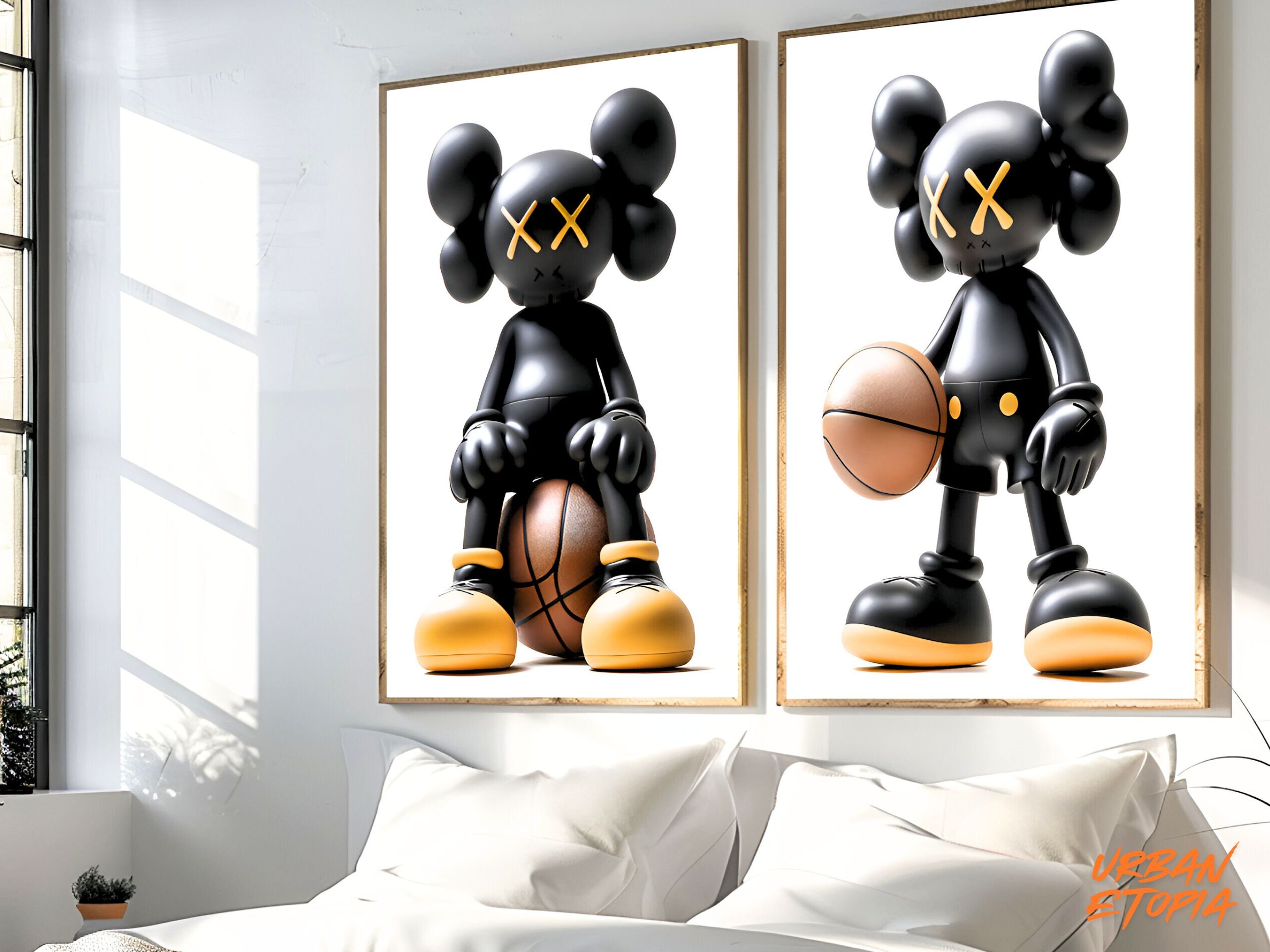 Sporty Basketball KAWS 2 Set Poster - Instant Digital Download Only for ...
