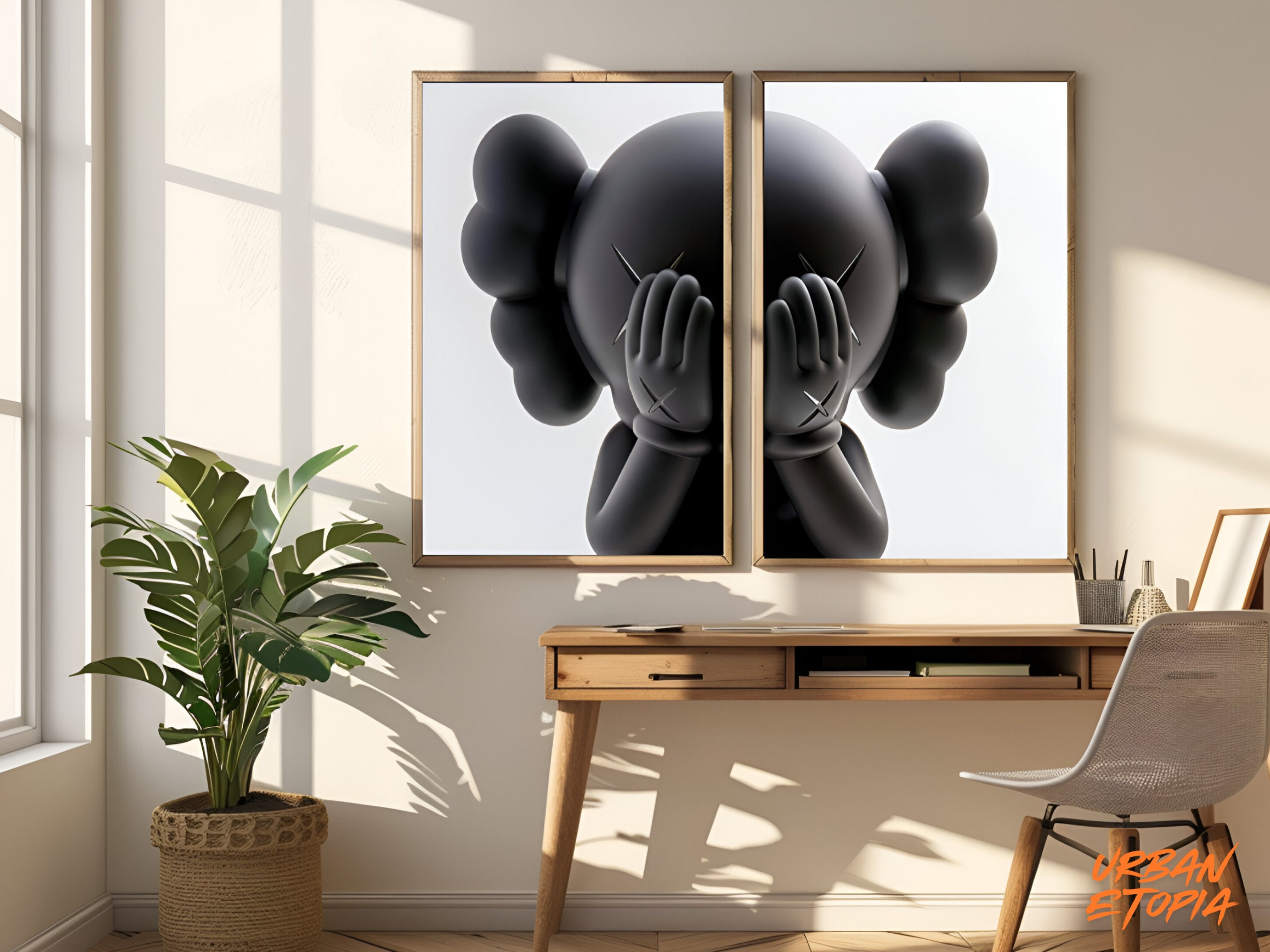Unique Pop Kaws Collage Poster Digital Download for 2 Prints Instant ...
