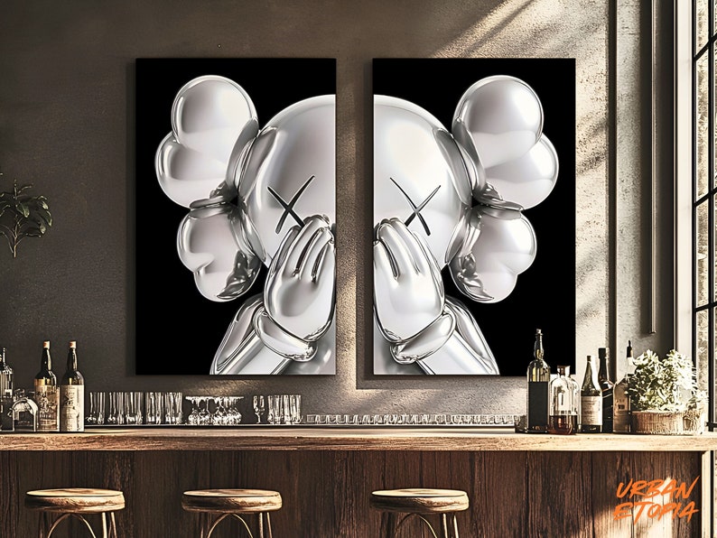 Silver Kaws Collage Art Print: Hypebeast Figure (digital Download) - Etsy