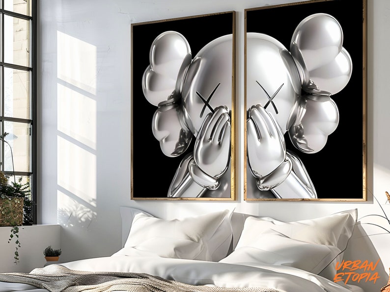 Silver Kaws Collage Art Print: Hypebeast Figure (digital Download) - Etsy