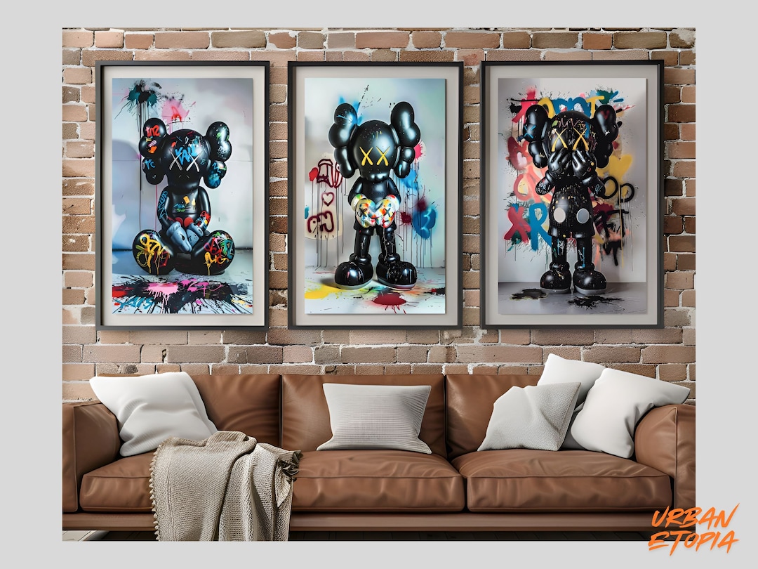 Kaws Graffiti Poster Set: Hypebeast Art Prints (digital Download) - Etsy