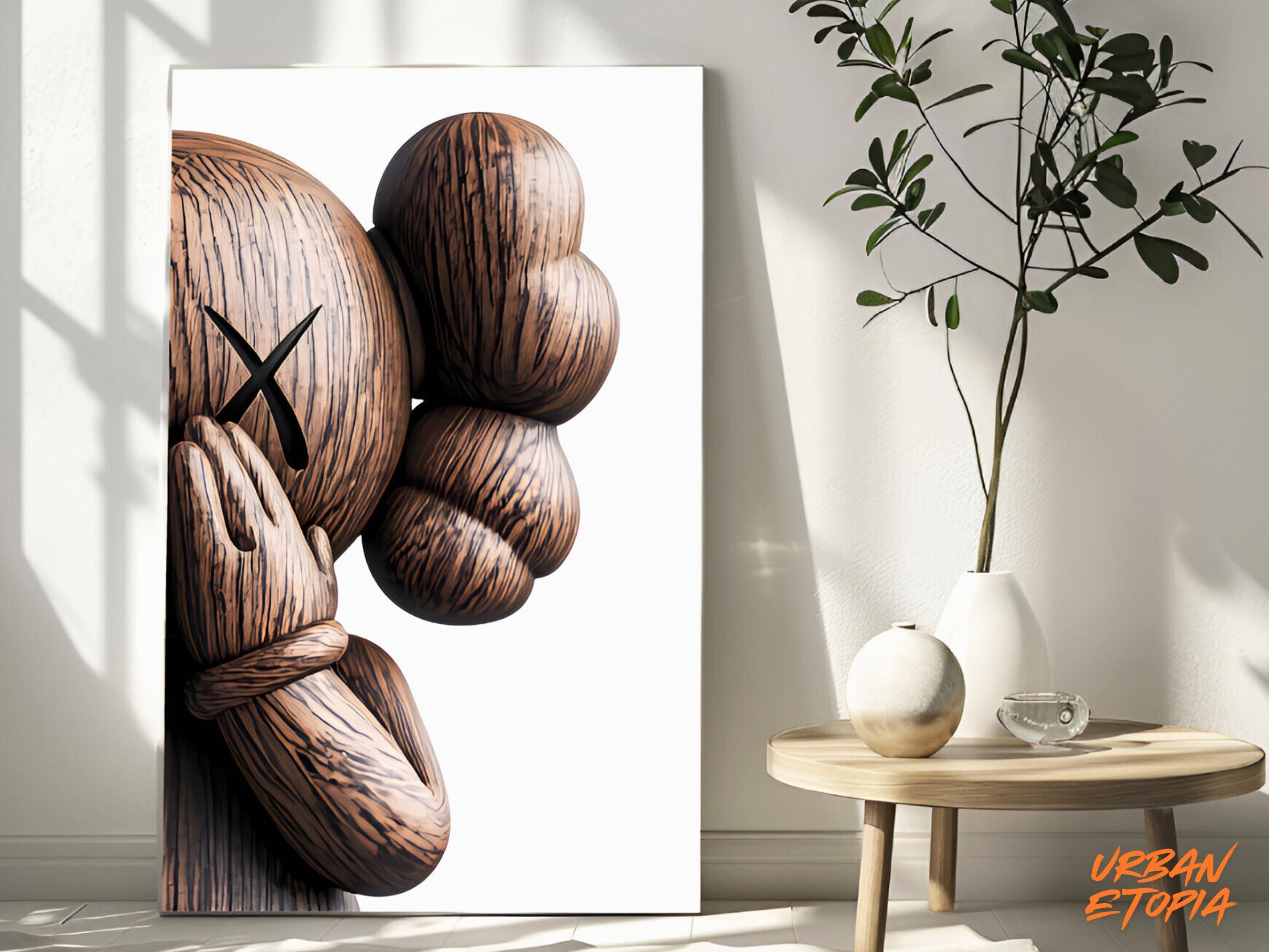 Kaws Wood Sculpture Collage Poster Digital Download for 2 Prints ...
