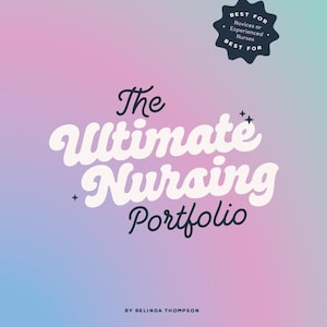 Ultimate Nursing Portfolio| Nursing Planner | Digital PDF Organizer for ...