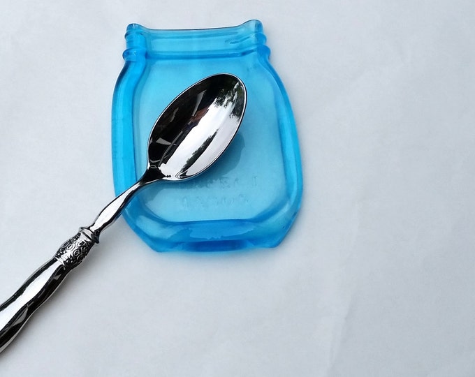 Sale IMPERFECT Blue Ball Mason Jar Spoon Rest Vintage - Etsy