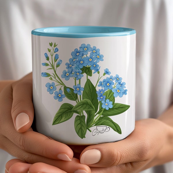 Forget Me Not Mug - Etsy