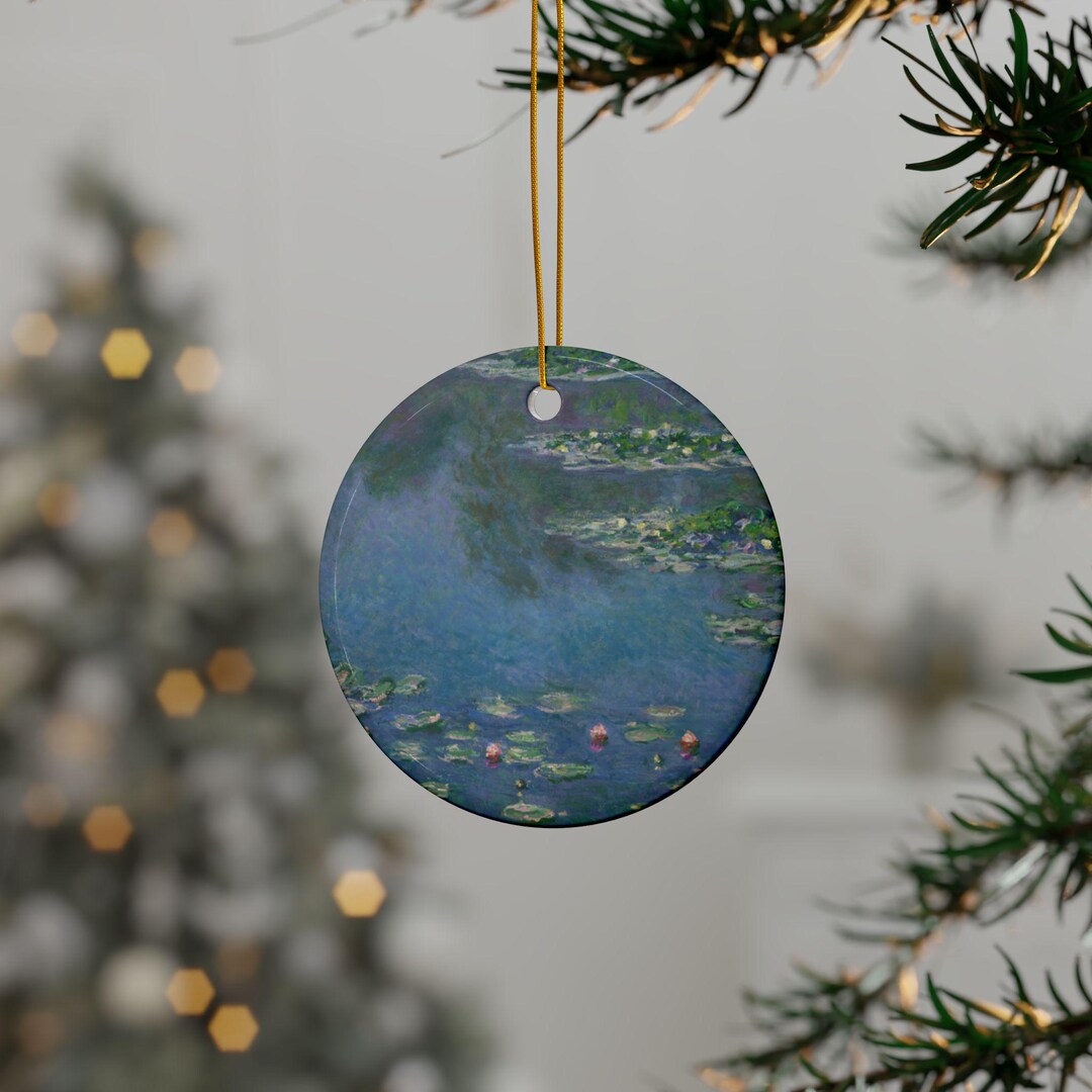 Claude Monet, Water Lillies - Ceramic Ornaments - Two-sided Art Holiday ...