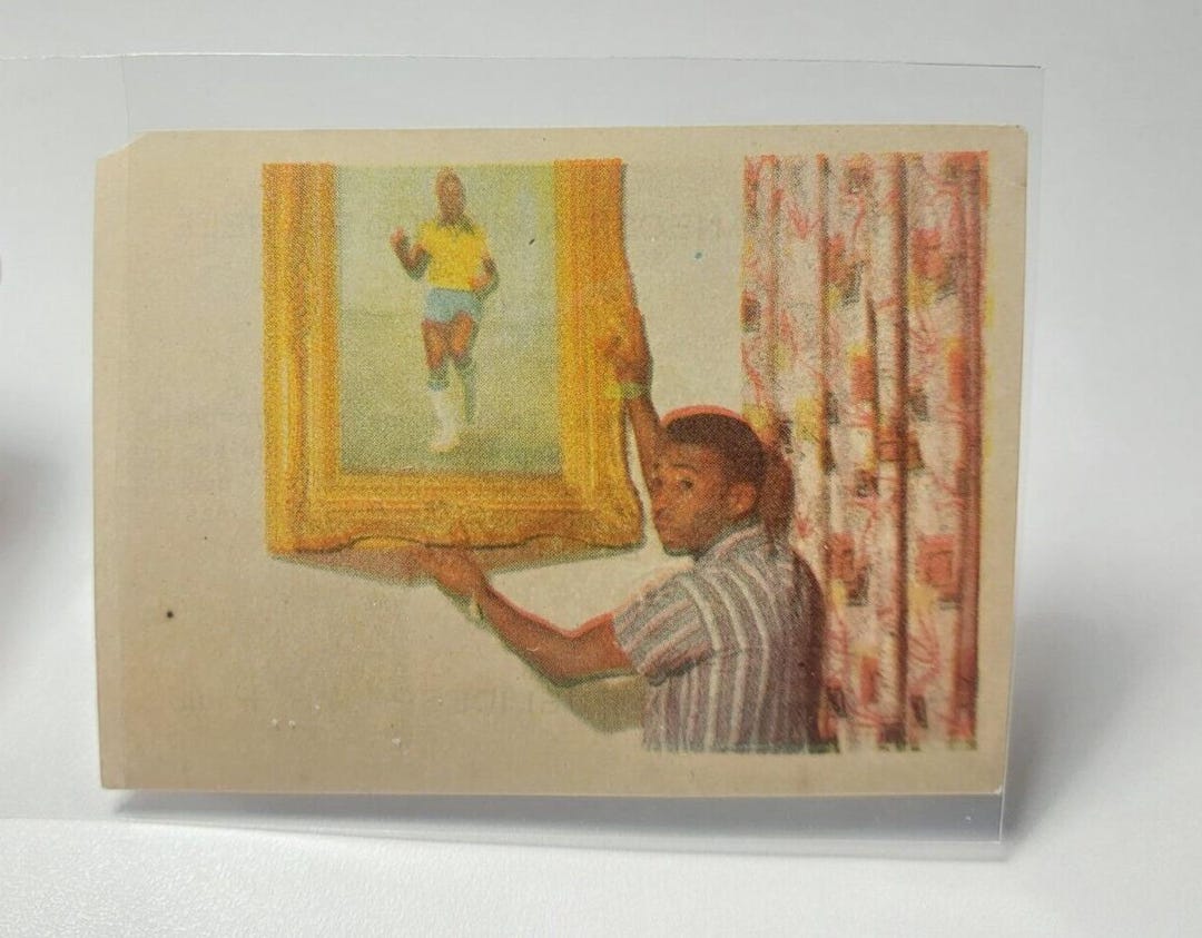 01 Vintage Sticker Pelé Soccer Player Ed Publidesp 1964 Brazil III - Etsy
