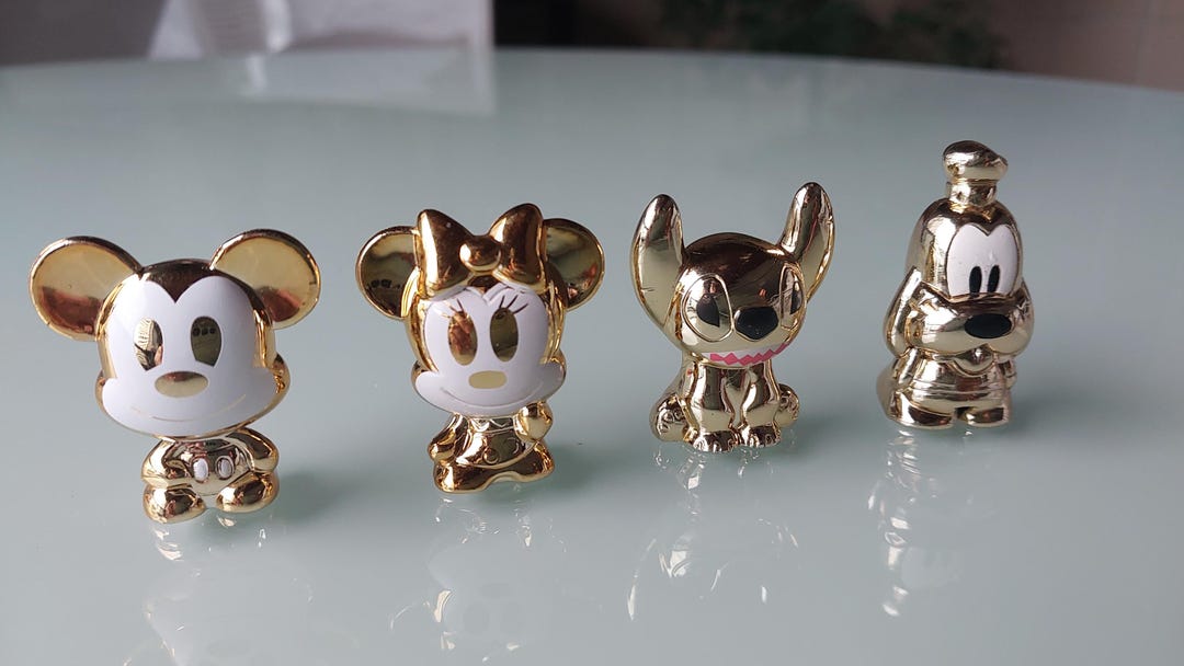 Set 04 Gold Metallic Disney Gogos Crazy Bones (mickey & Minnie) - Etsy