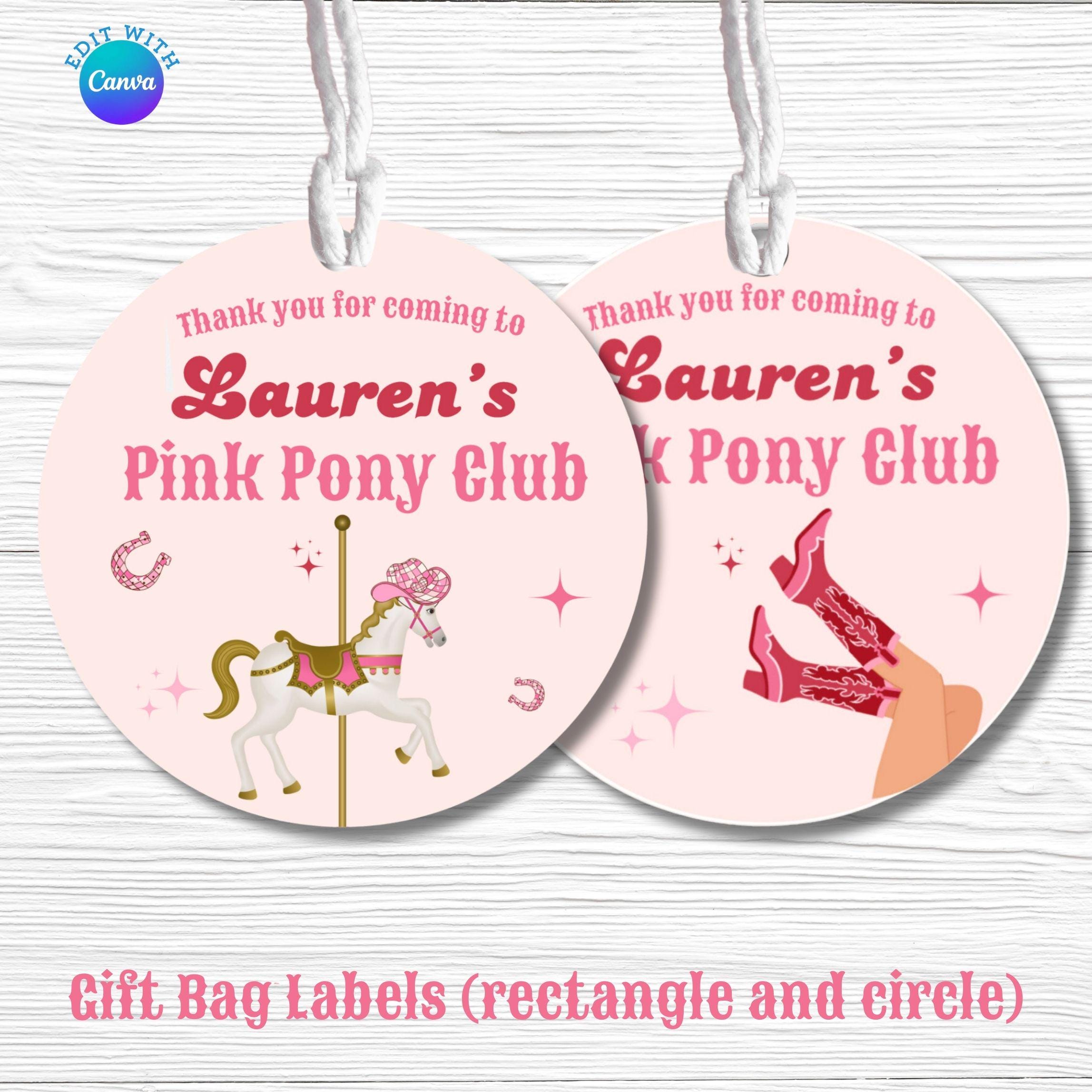 Pink Pony Club Party Pack Editable Templates - Chappell Roan ...
