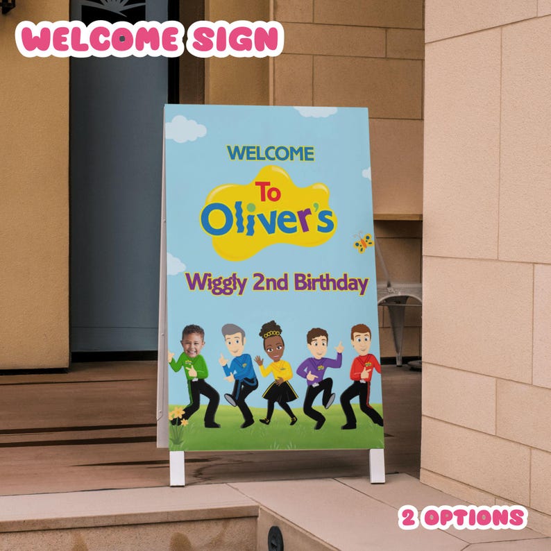 The Wiggles Printable Party Set - Welcome Sign, Cupcake Toppers, Bottle ...