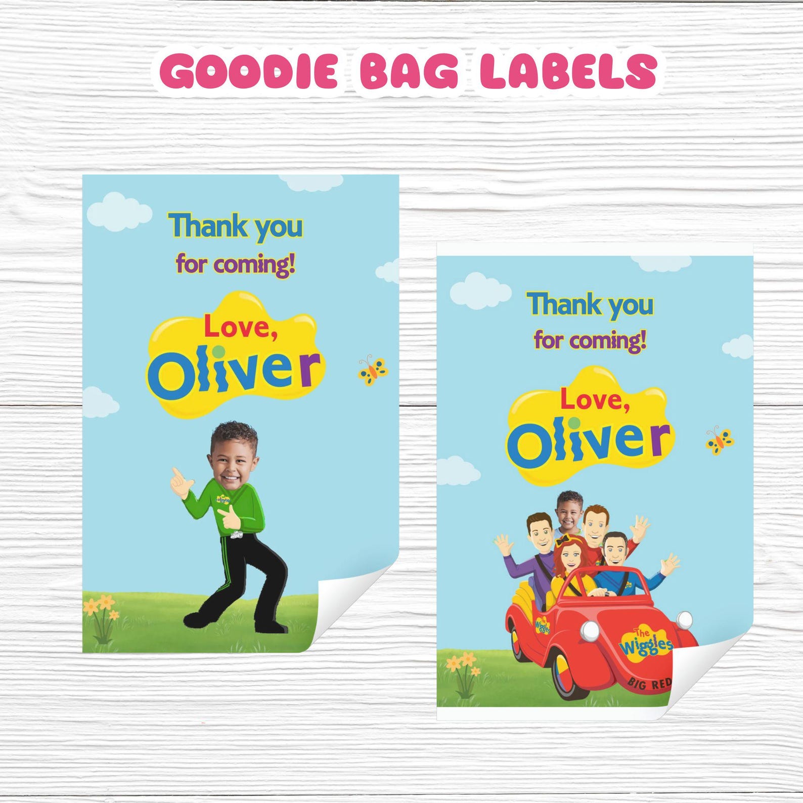 The Wiggles Printable Party Set - Welcome Sign, Cupcake Toppers, Bottle ...