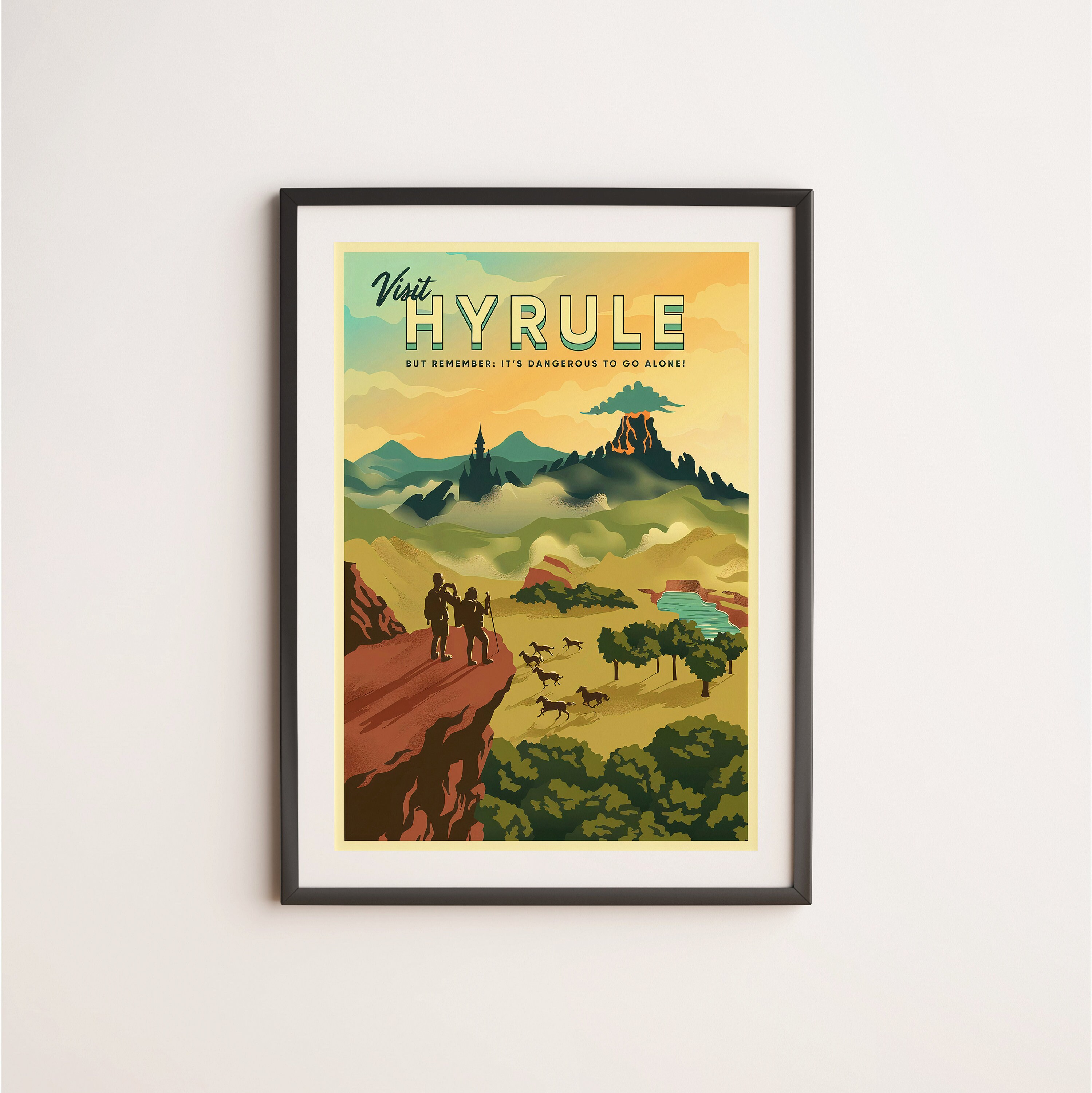 Zelda Game Art Zelda Hyrule Digital Legendary Hyrule Digital Poster for ...