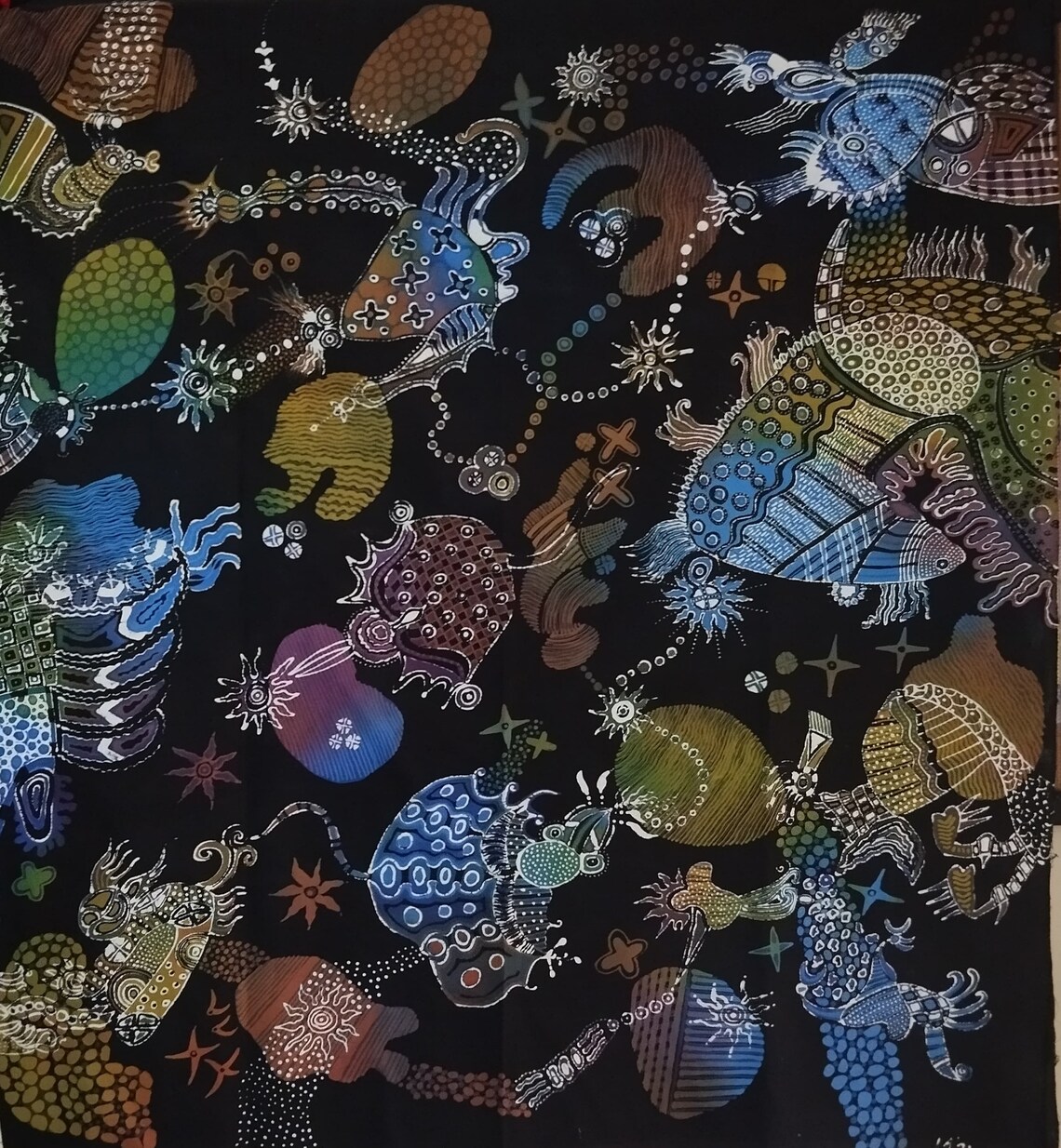 Batik Fabric Javanese Hand Painted Indonesian Art and Traditional ...