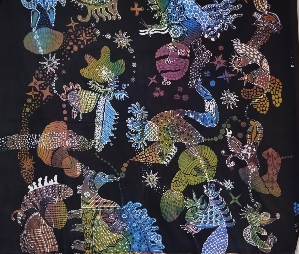 Batik Fabric Javanese Hand Painted Indonesian Art and Traditional ...