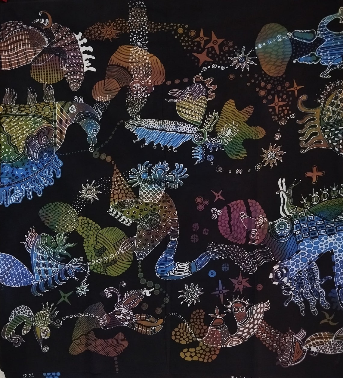 Batik Fabric Javanese Hand Painted Indonesian Art and Traditional ...