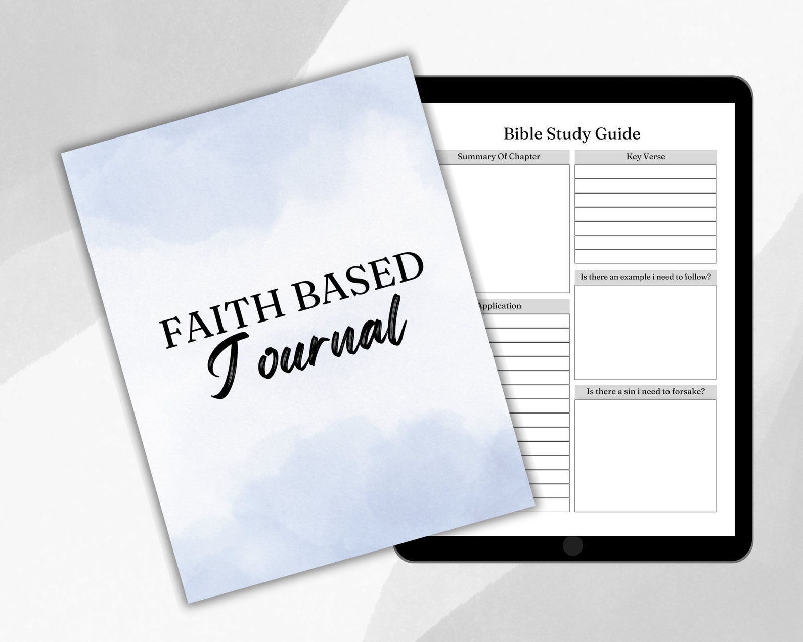 Printable Faith Based Journal, Prayer Journal Digital, Planner Template ...