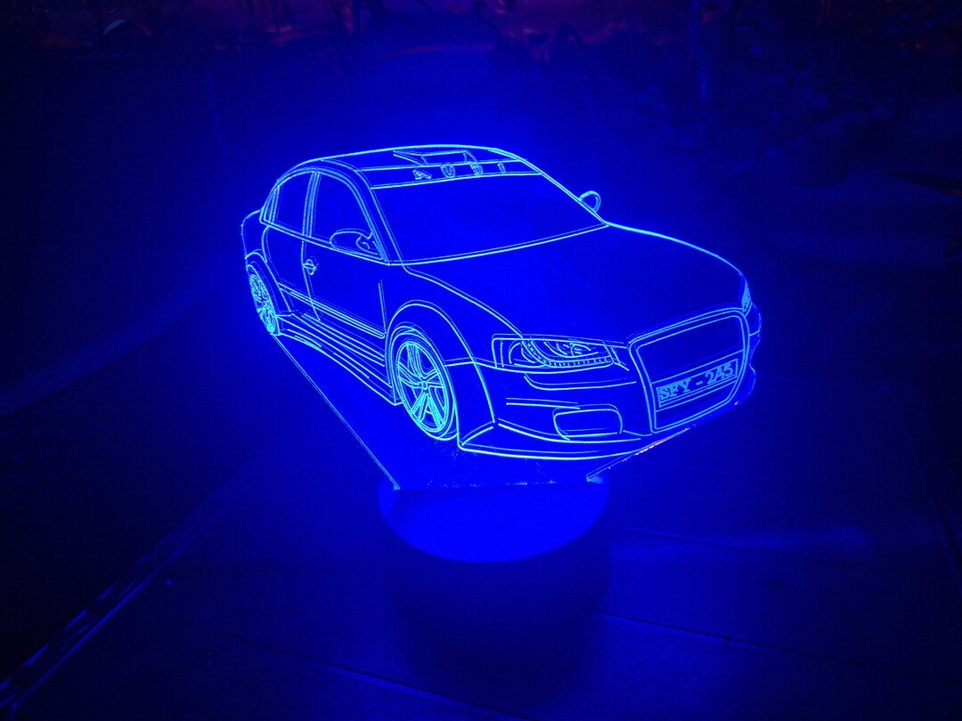 Personalized Acrylic Lamp of YOUR CAR - Etsy