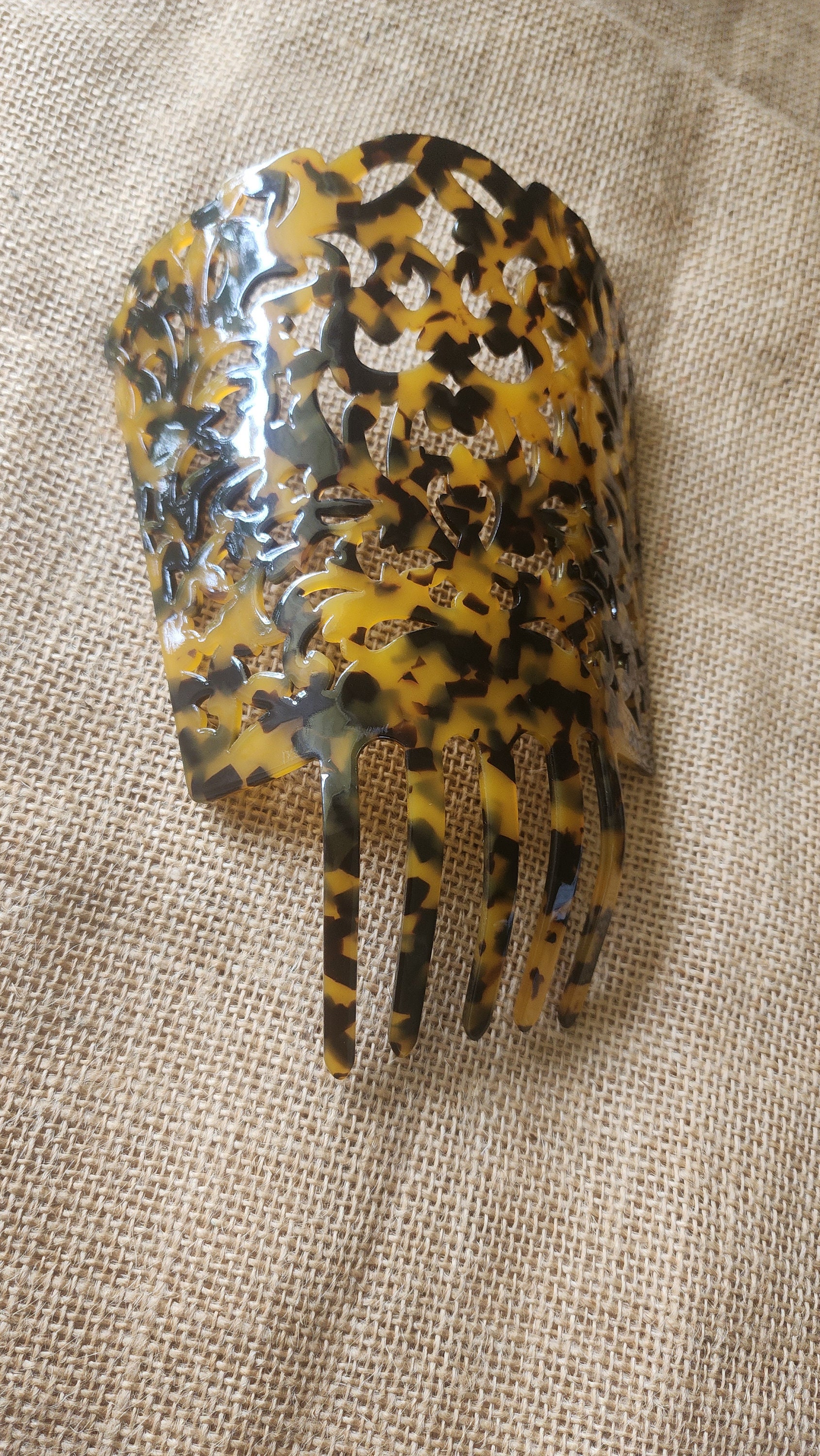 Faux Tortoise Shell Turtle Shell Vintage Inspired Victorian Comb - Etsy