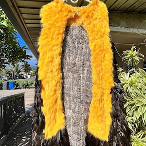 Hawaiian Feather Cloak Authentic Hand Sewn Royal Polynesian Feather ...
