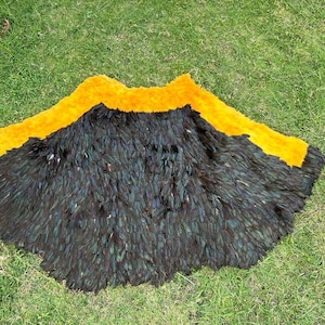 Hawaiian Feather Cloak Authentic Hand Sewn Royal Polynesian Feather ...