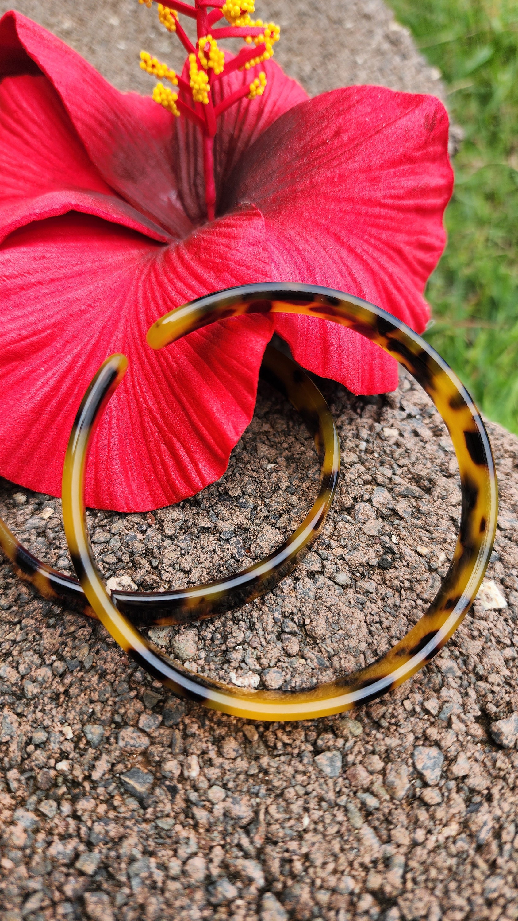 Polynesian Samoan Faux Turtle Shell Bangle - Etsy