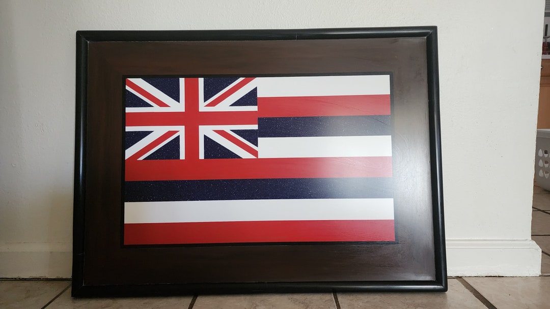 Handcrafted Hawaiian Flag Wall Art - Etsy