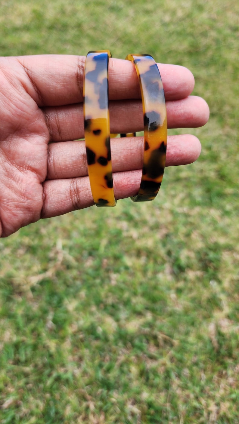 Polynesian Samoan Faux Turtle Shell Bangle - Etsy