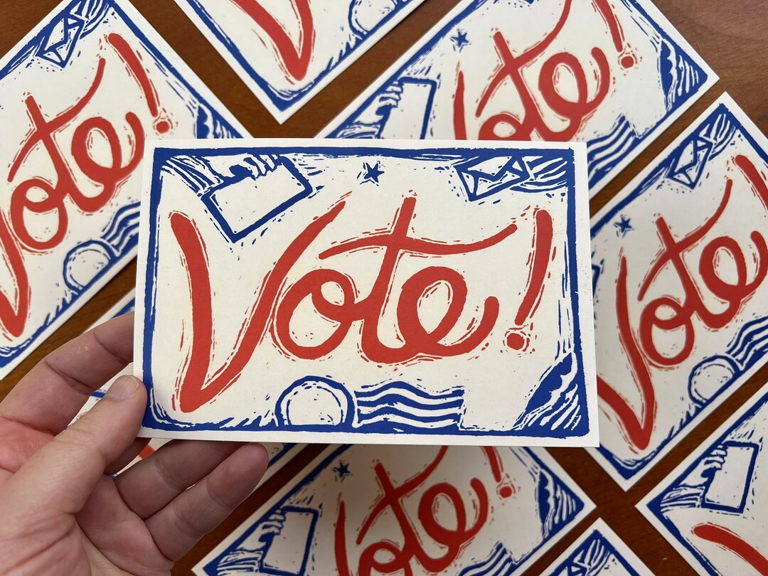 Bulk: Vote! Postcards for Voters - Etsy