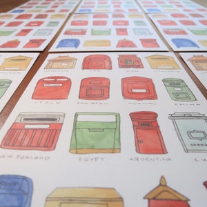 Postboxes & Mailboxes Around the World Postcard - Etsy