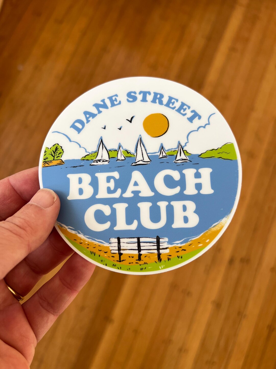 Dane Street Beverly Beach Club Sticker - Etsy