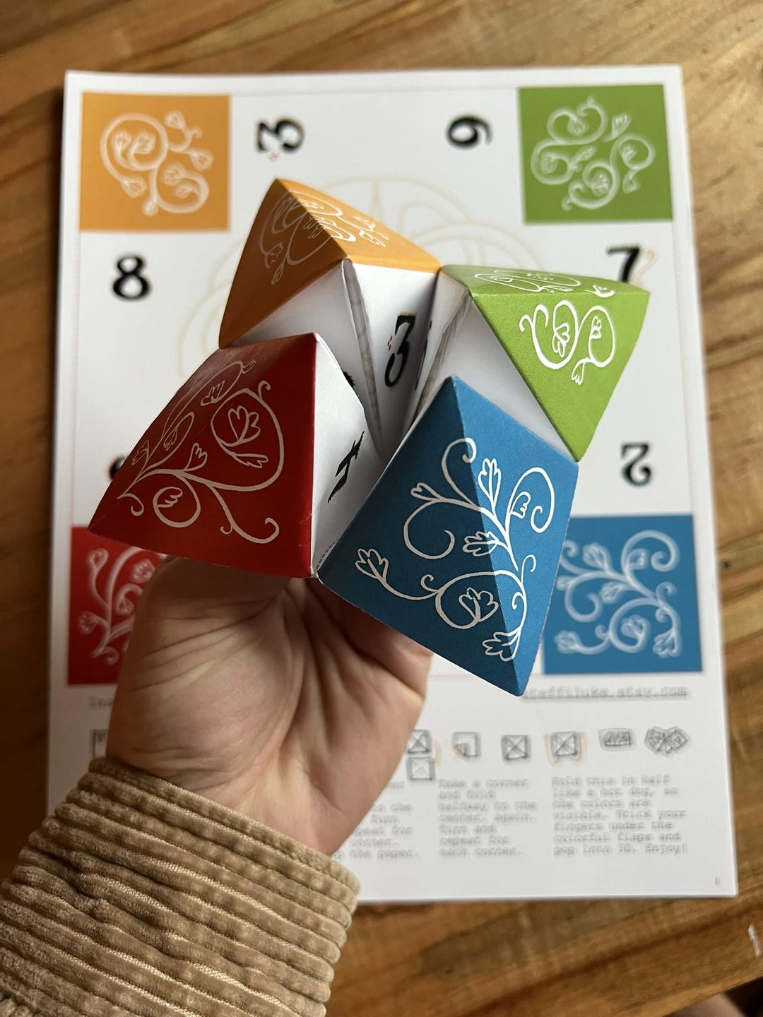 Medieval Inspired DIY Fortune Teller Cootie Catcher - Etsy