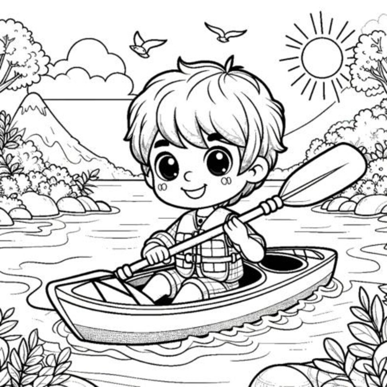 30 Pages of Cute Little Boys Coloring Book Coloring Book, Coloring Book ...